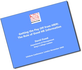 David Guest on HR measurement ~ Strategic Human Capital Management (HCM ...